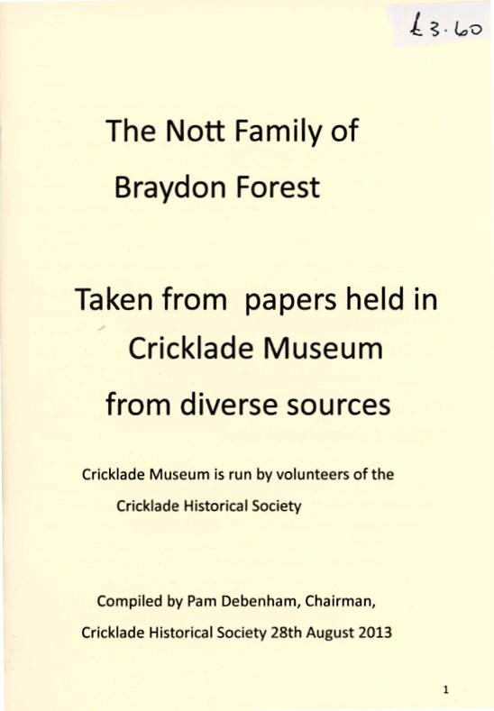 The Nott Family of Braydon Forest - Cricklade Museum